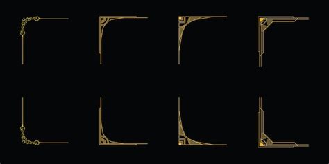 Oro Decorativo Esquina Ilustraci N Arte Vintage Vector Premium