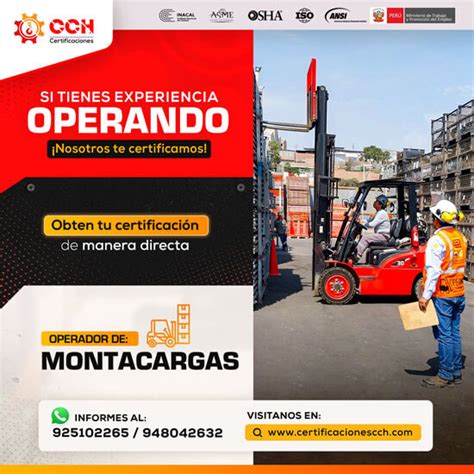 CURSO PARA OPERADORES DE MONTACARGAS