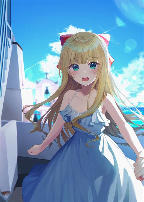 Fondos De Pantalla Ojos Azules Pelo Largo Anime Chicas Anime