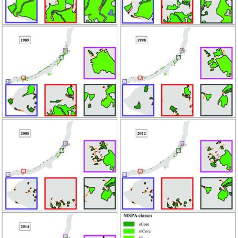 spatial configuration of morphological spatial pattern classes for each download scientific