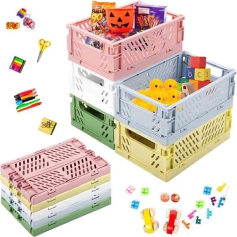 PANIER CASIER CORBEILLE CUBE Boîte en plastique pliable panier