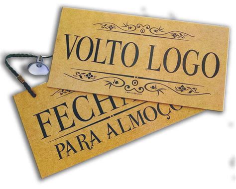 Volto Logo Fechado X Cm Mdf Mm Mod Vintage R Stico Elo