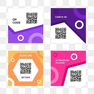 Qr Codes Clipart Vector Circle Qr Code Label Design Colorful Qr Code