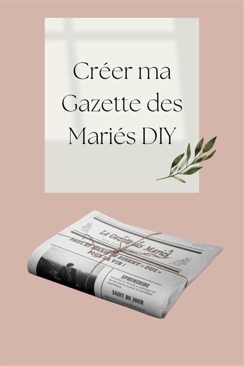 Un Template Pour R Aliser Votre Gazette Des Mari S Vous M Me Et