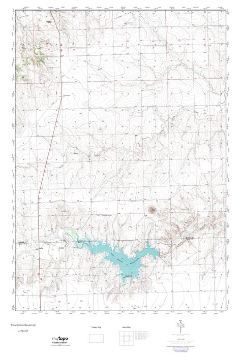 MyTopo Two Buttes Reservoir Colorado USGS Quad Topo Map