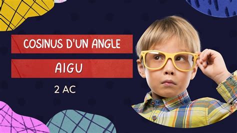 Cosinus D Un Angle Aigu 2AC YouTube