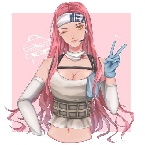 Safebooru 1girl D Alternate Hair Length Alternate Hairstyle Apex Legends Arm Warmers Bare