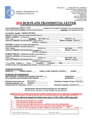 Fillable Online Weblink Dch Georgia Dch Program Narrative Form Fax