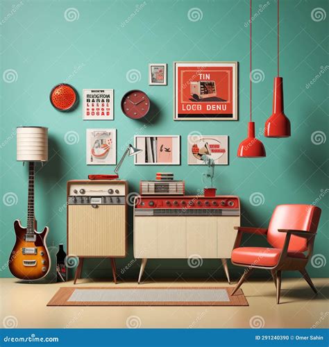 Retro Reminiscence Vintage Design Moodboard Stock Illustration Illustration Of Diverse