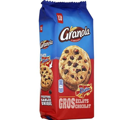 LU BISCUITS DAIM GROS ECLATS DE CHOCOLAT GRANOLA 184g Biscuits