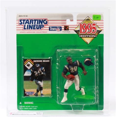 1995 Kenner Starting Lineup NFL Carded Sports Figure Natrone Means