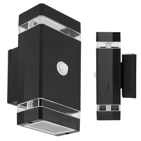 Kinkiet Zewnętrzny Lampa Elewacyjna LED Ogrodowa 2xGU10 Czujnik Ruchu