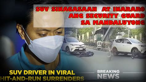 SECURITY GUARD HIT AND RUN Inararo Ng SUV Ng Habang Nagmamando Ng