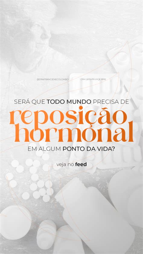 Terapia de reposição hormonal em quais casos é indicada Dra