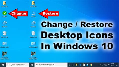 How To Change Restore Desktop Icons In Windows Versions
