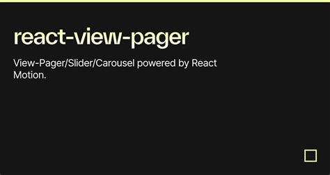 react view pager examples codesandbox