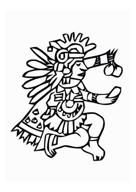 Dibujo Para Colorear Aztecas Aztecas Dibujos Aztecas Estampados Aztecas