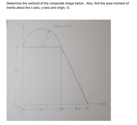 [solved] determine the centroid of the composite shape below also find the course hero