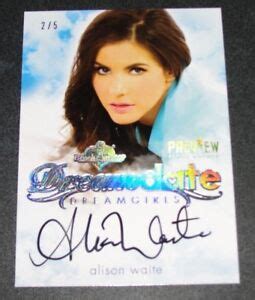 Benchwarmer Alison Waite Dreamgirls Preview Dream Date Holo Auto