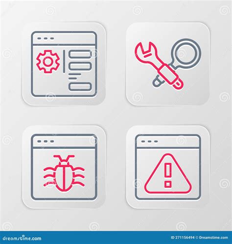 Set Line Browser With Exclamation Mark System Bug Debugging And