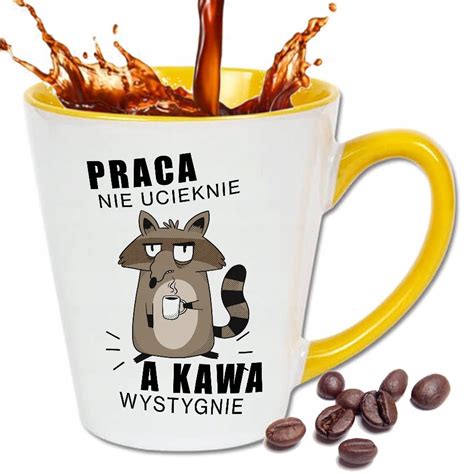 Kubek Latte Mały PREZENT ŚMIESZNE WZORY DO PRACY Inna marka Sklep