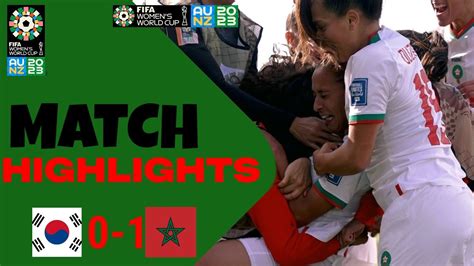 Cor E Du Sud Vs Maroc Femmes Ibtissam Jraidi Goal Temps Forts