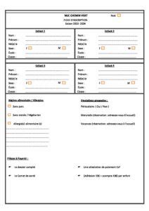 Fiche Inscription 2023 2024 Image To U