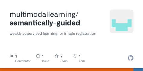 github multimodallearning semantically guided weakly supervised learning for image registration