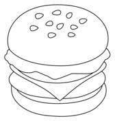 Coloriage Hamburger Coloriages à imprimer gratuits