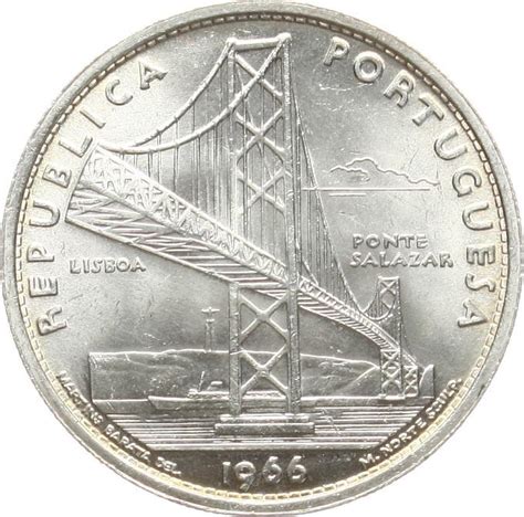 Portugal Escudos Salazar Br Cke Lissabon Stgl Ma Shops