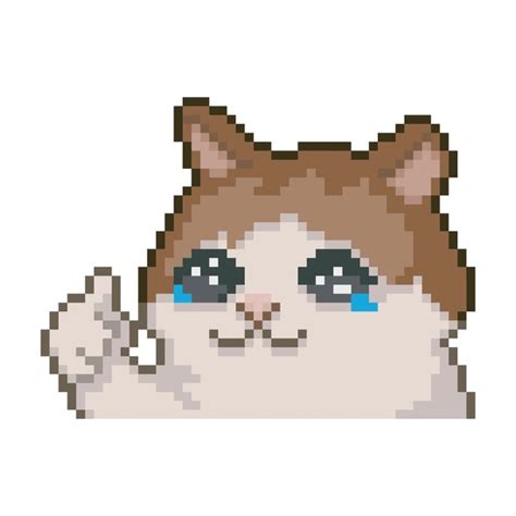 Cute Cat Pixel Art