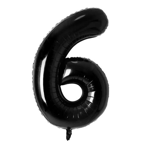 CHIFFRE EN BALLON MYLAR NOIR 34 POUCES Fête pour emporter