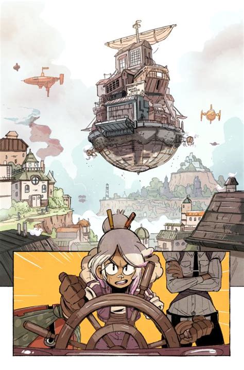 Illustrations And Etc By Tyson Hesse Comic Book Layout Comic Layout