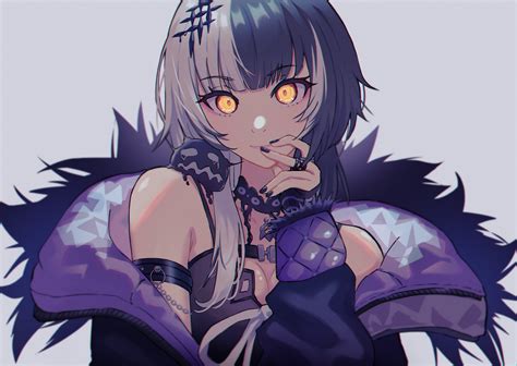 Breasts Choker Cleavage Close Hololive Long Hair Shiori Novella