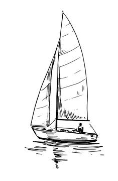 Sailboat Drawing Sketch