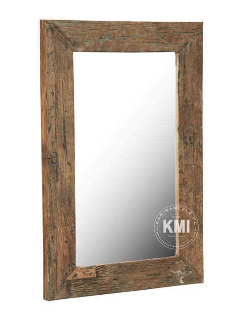 Meble Loftowe Lustro W Ramie Ze Starego Drewna 60x90 Karinameble Pl