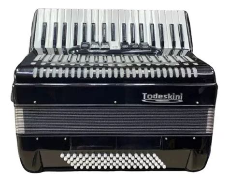 Acordeon sanfona 80 Baixos Todeskini Preto Pronta Entrega Frete grátis