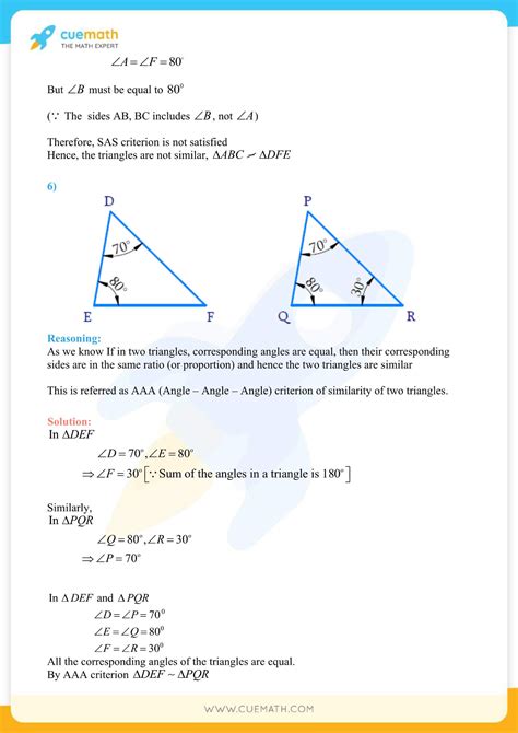 Ncert Solutions Class Maths Chapter Triangles Access Pdf
