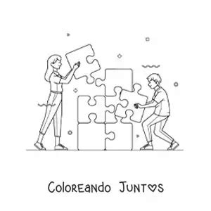 25 Dibujos De Rompecabezas Para Colorear Gratis Coloreando Juntos
