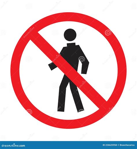 No Entry Authorised Personnel Only Vector Illustration CartoonDealer