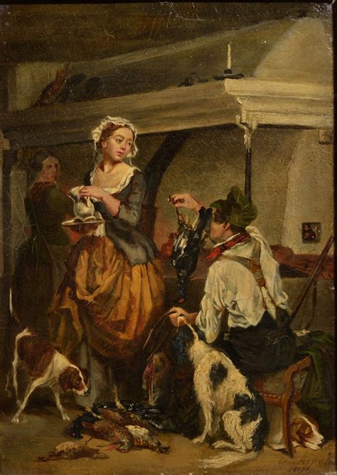 Proantic Après Une Chasse Fructueuse Cuisine 1858 Scène De Genre An