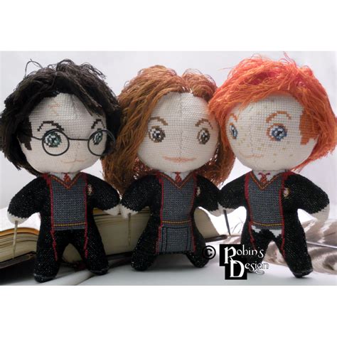 Hermione Granger Doll 3D Cross Stitch Sewing Pattern PDF