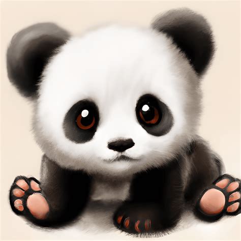 Cute Adorable Baby Panda Bear With Dreamy Eyes Creative Fabrica