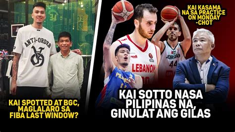 BREAKING KAI SOTTO MAKAKASAMA NA SA GILAS PRACTICE ON MONDAY KAI