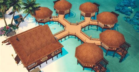 Sulani Bay Spa Resort Sims4 Sims 4 Houses Sims 4 Minecraft Crafts