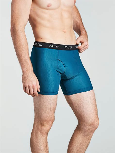 Bolter Pack Men S Nylon Spandex Performance Boxer Briefs Medium