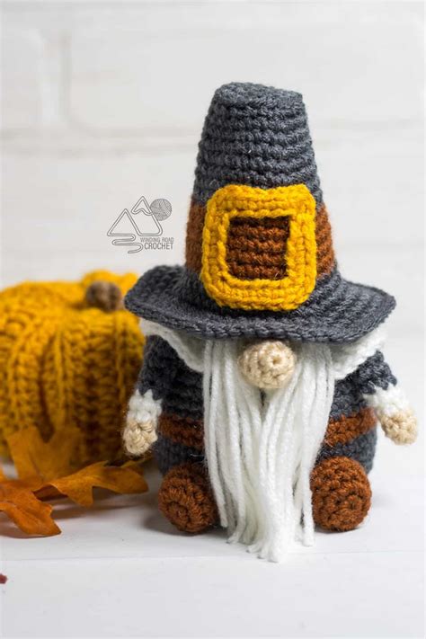 Crochet Pilgrim Gnome Free Crochet Pattern Winding Road Crochet