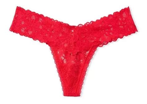 Calzon Tanga Colales Rojo Victoria Secret Sku Cuotas Sin Inter S
