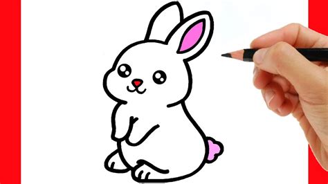 CÓMO DIBUJAR UN CONEJO FACIL PASO A PASO YouTube