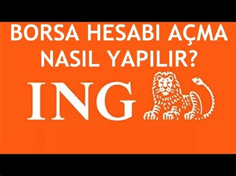 İNG Bank Borsa Hesabı Nasıl Açılır YouTube